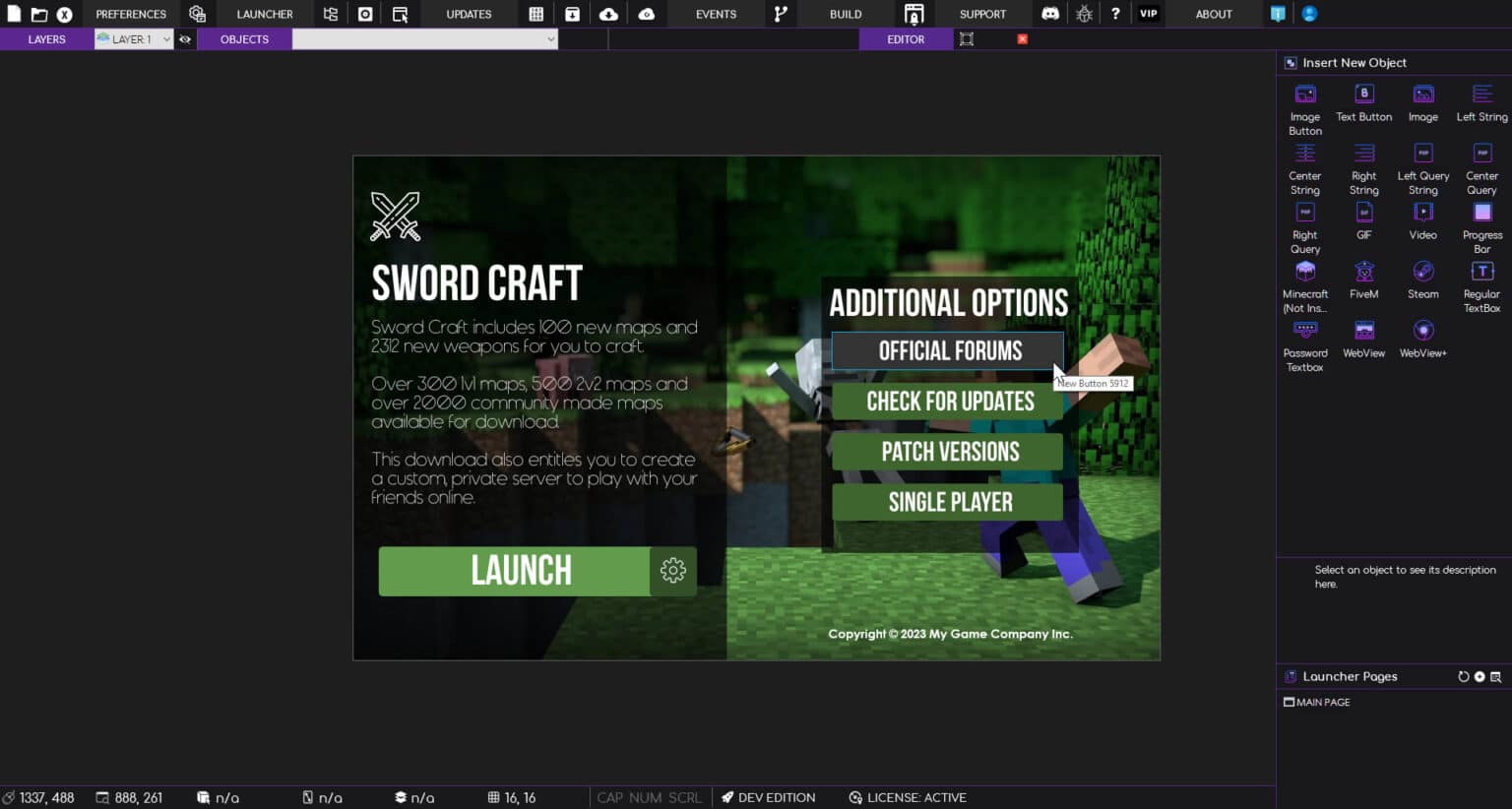 Custom Minecraft Launcher - Game Launcher Creator