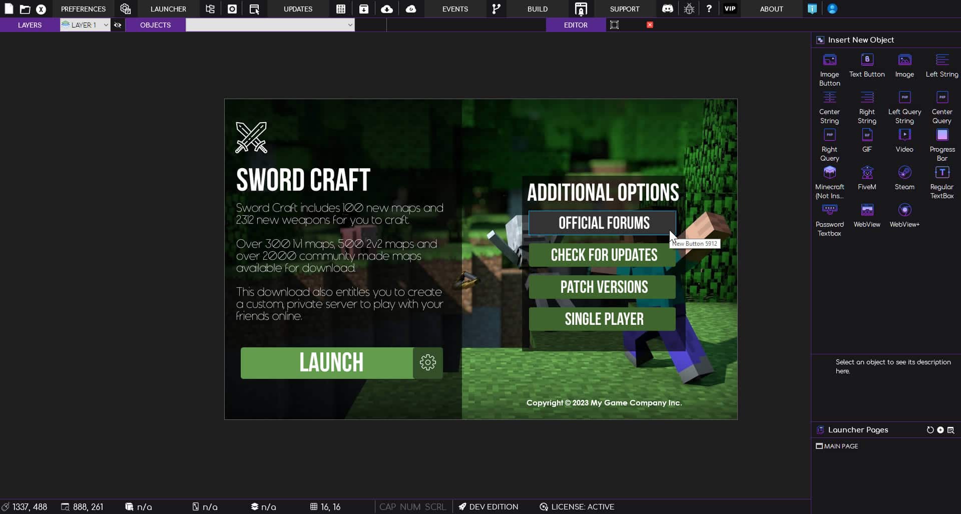 Custom Minecraft Launcher - Game Launcher Creator