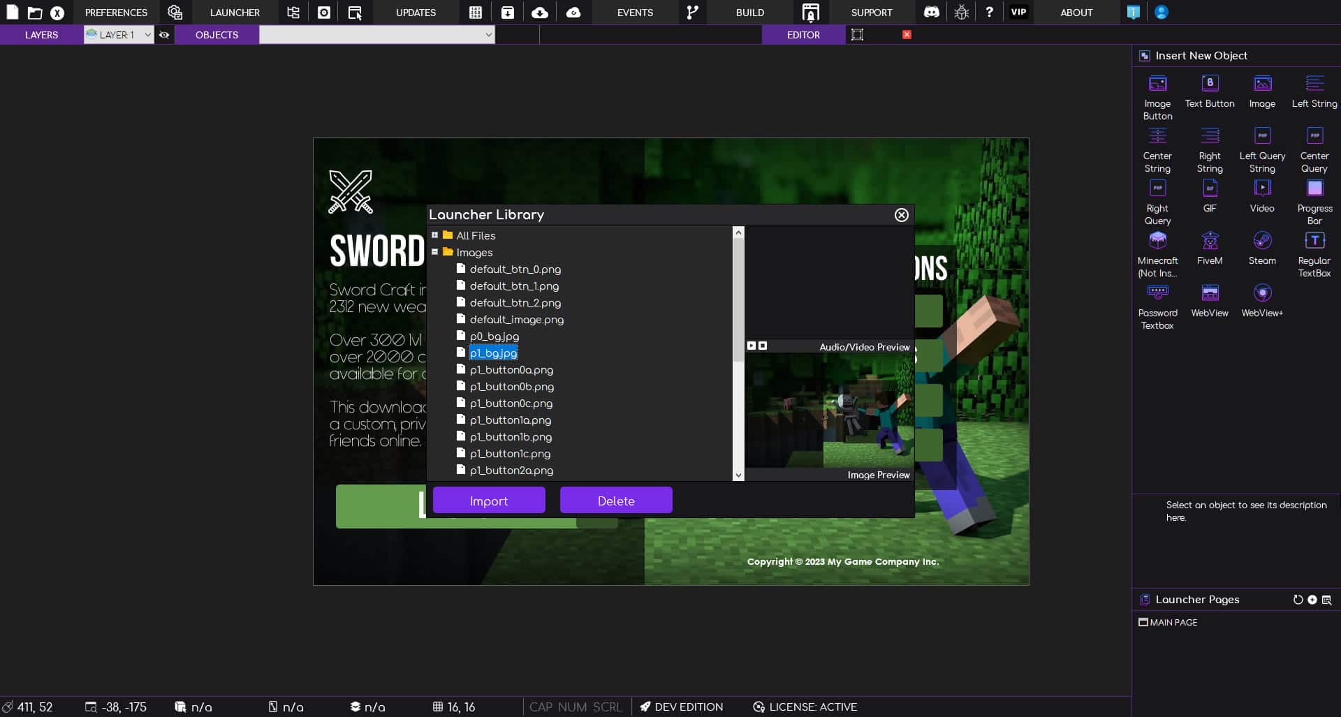 Game Launcher Creator Features - Game Launcher Creator