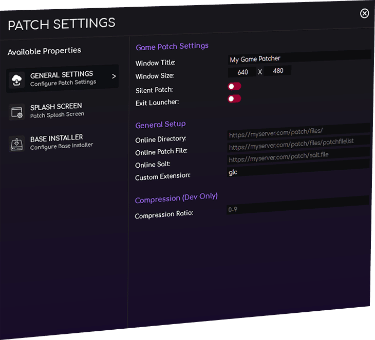 Advanced Online Patching System - Game Launcher Creator