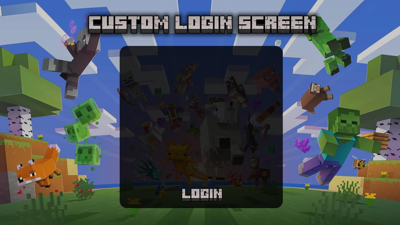 Custom Minecraft Login Screen - Game Launcher Creator